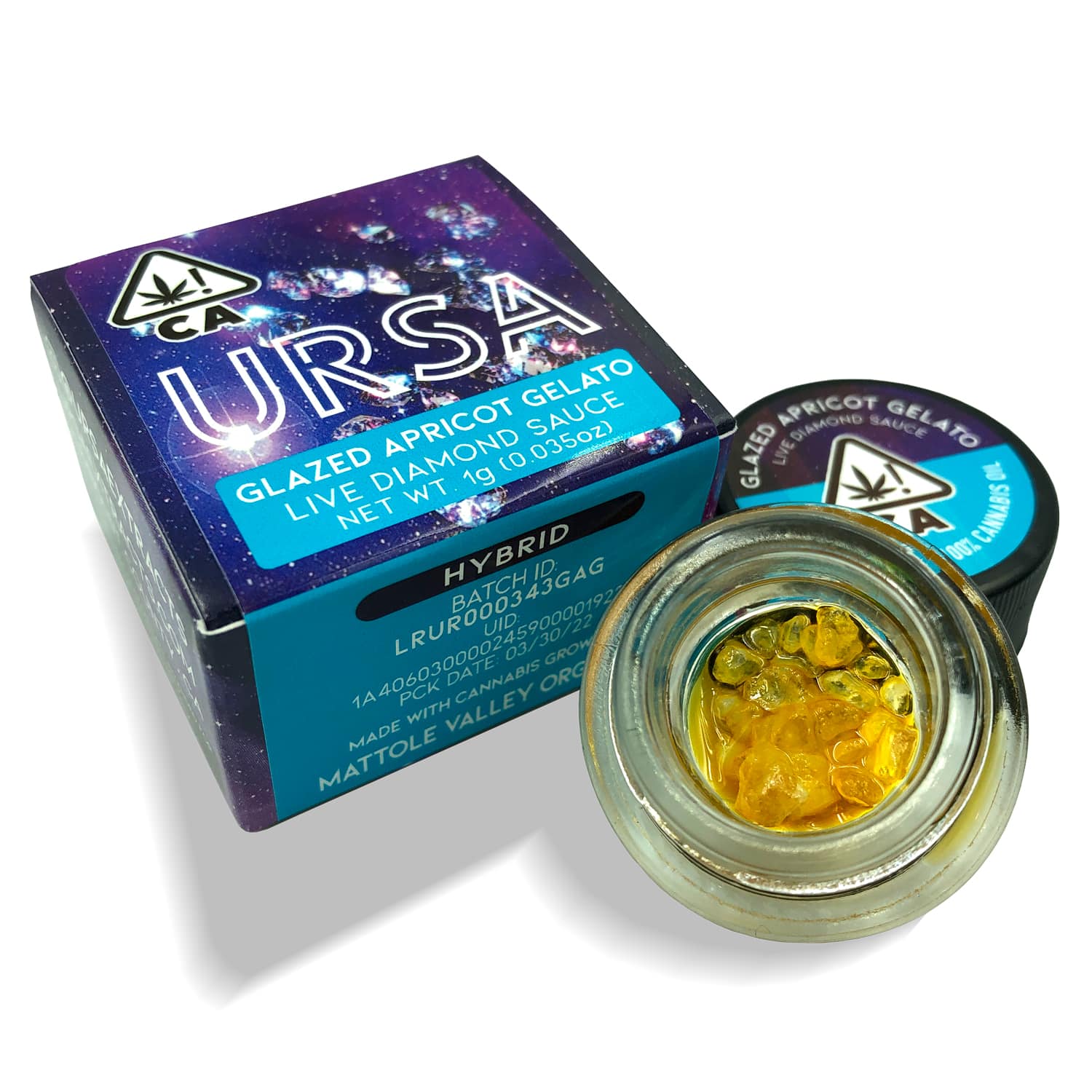 Glazed Apricot Gelato Live Diamond Sauce – URSA Extracts